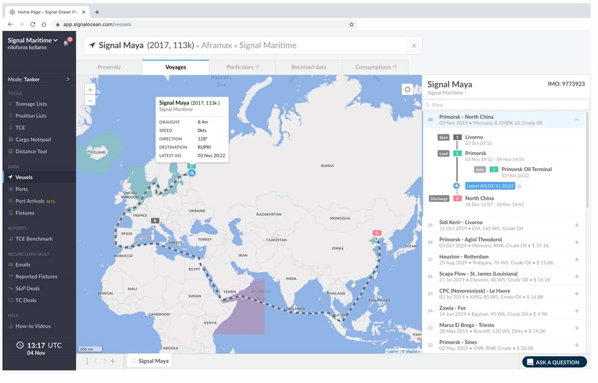 How Signal Ocean’s software is transforming ship chartering
