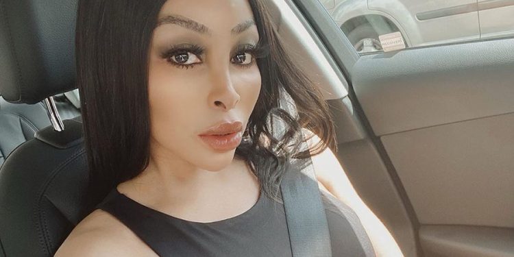 Khanyi Mbau showcases Anti-Fake cargo suit while introducing her new ...