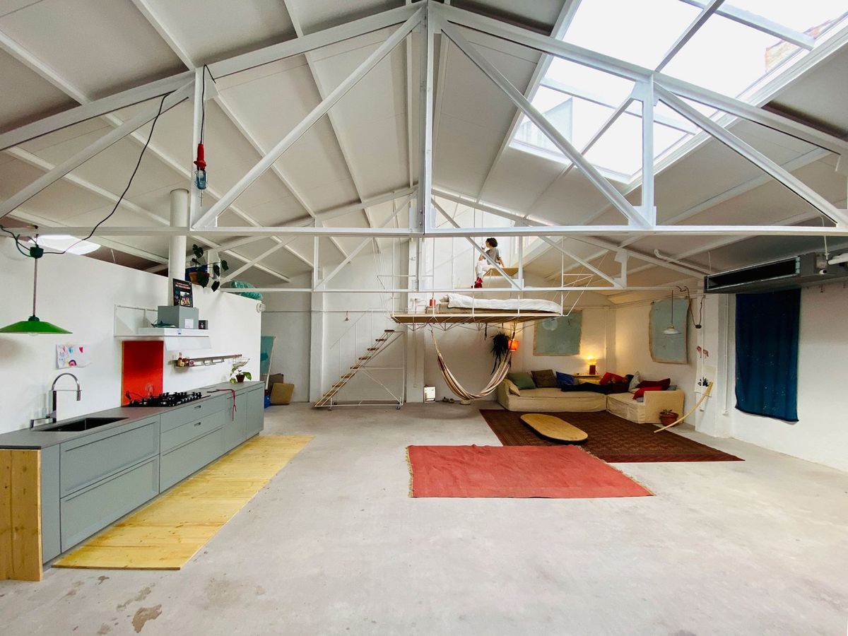 A converted warehouse custom-designed for an artist