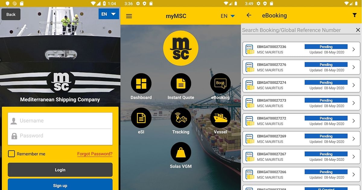 MSC's 'Instant Quote' Function Goes Live
